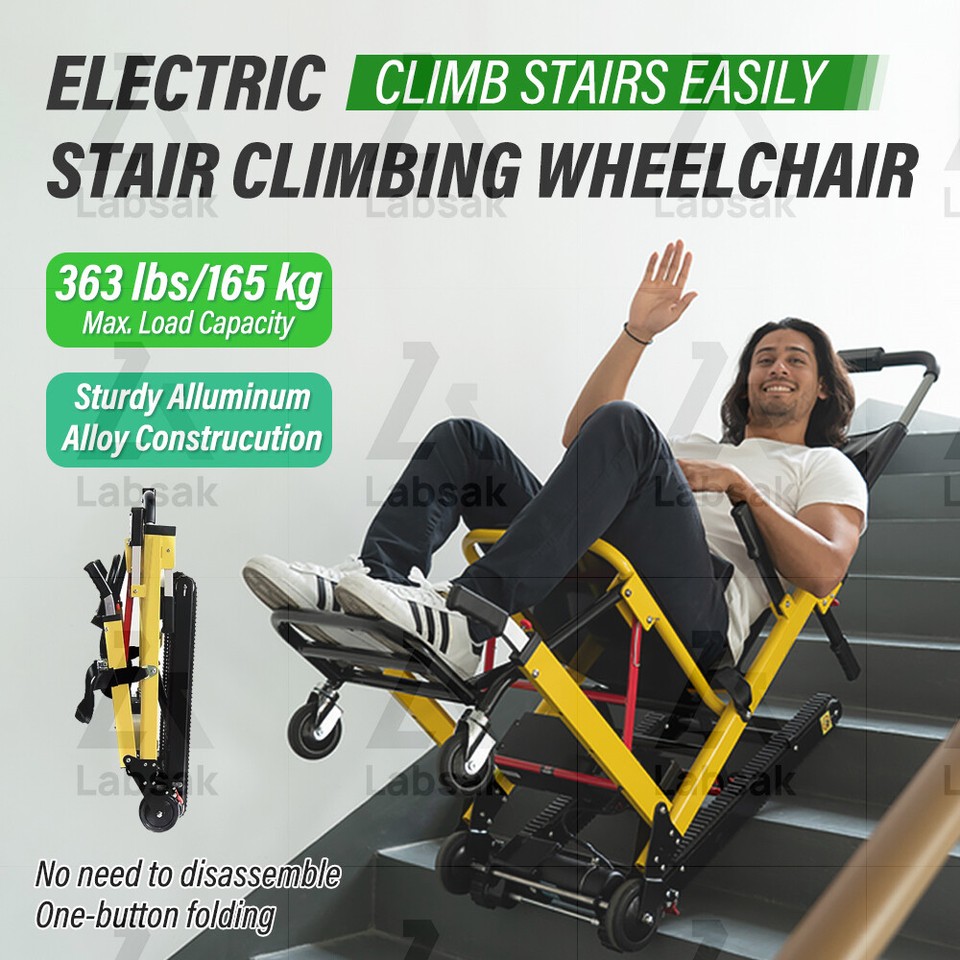 Portable Elderly Stair Lifting Climbing Foldable Wheelchair Chair Stair ...