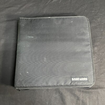 Case Logic CD DVD Black Fabric Travel Storage Book Carry Case Zipper | eBay