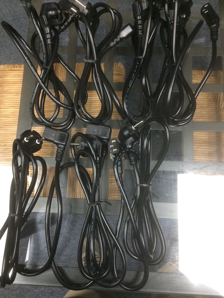 220V Lot 10 6FT power cord , Right Angle, European, Asian Computer ...