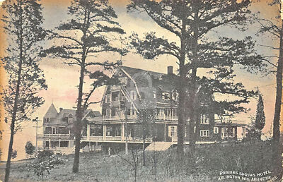 Arlington Heights MA Massachusetts Robbins Spring Hotel Postcard Copy ...