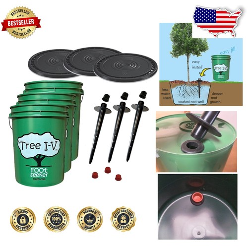 3-Pack Portable Root Feeder Kit for Deep Watering New Trees - 5-Gallon Capacity | eBay