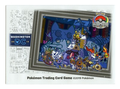 2019 Washington DC Individual Card Sleeve Pokemon World Championships ...