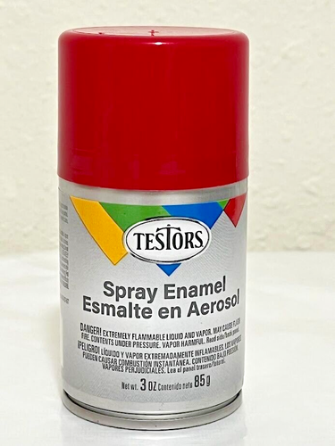Testors Spray Paint ~ Red Metallic Flake ~ 1629T Enamel 3oz Rust-Oleum ...