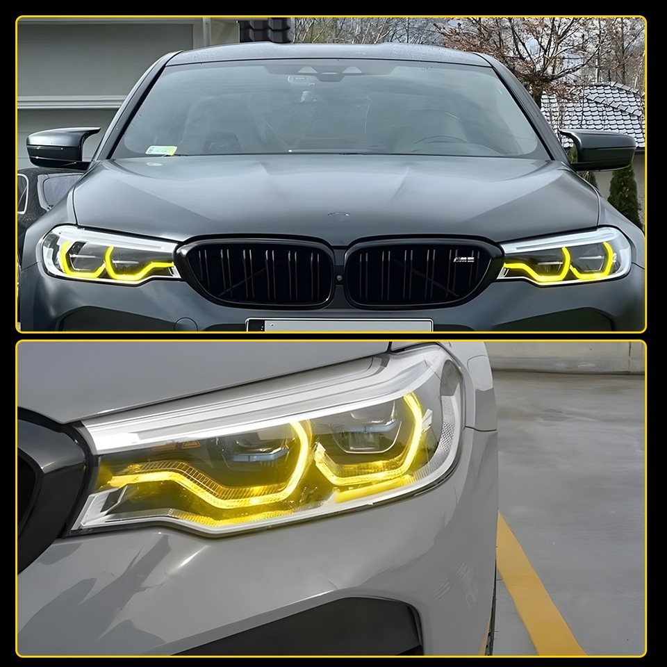 YELLOW DRL LED BOARDS FOR 17-20 BMW G30 530i 540i F90 M5 DAYTIME ...