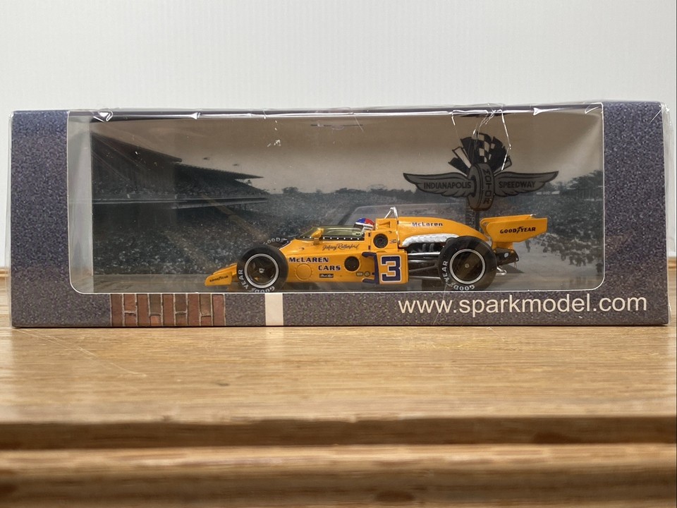 1/43 Spark IndyCar 1974 McLaren M16C Johnny Rutherford Indy 500 Win ...