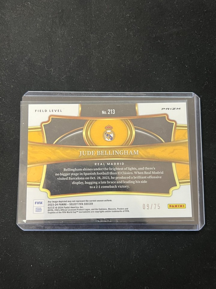 Jude Bellingham 2024-25 Panini Select FIFA Base Field Level Pink Prizm ...