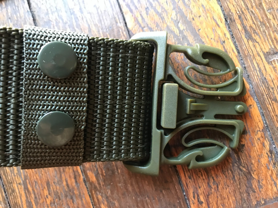 NOS US army blackhawk industries LBE duty pistol utility belt OD green ...