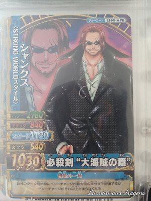 Carte One Piece Data Carddass OnePy W PJ-008-W card OP Shanks le roux ...
