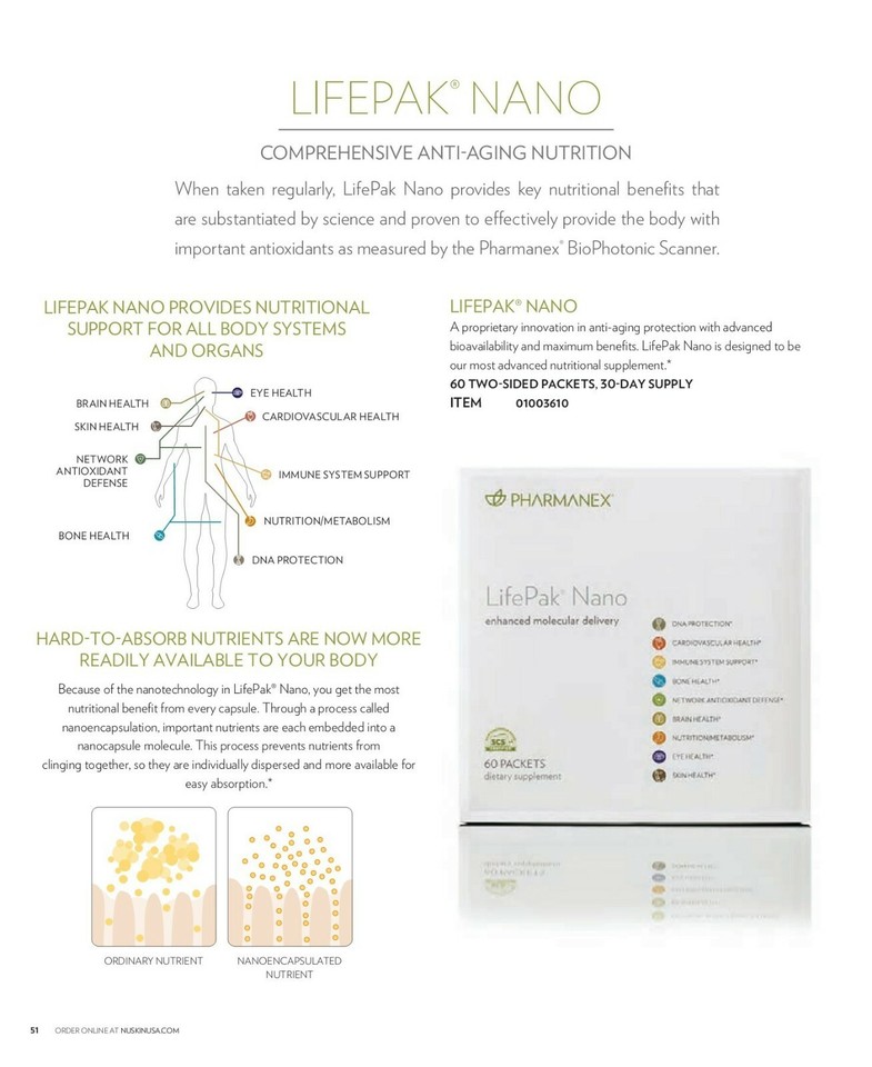 4 Boxes Nu Skin Nuskin Pharmanex Lifepak Nano Vitamin Healthy Immune ...