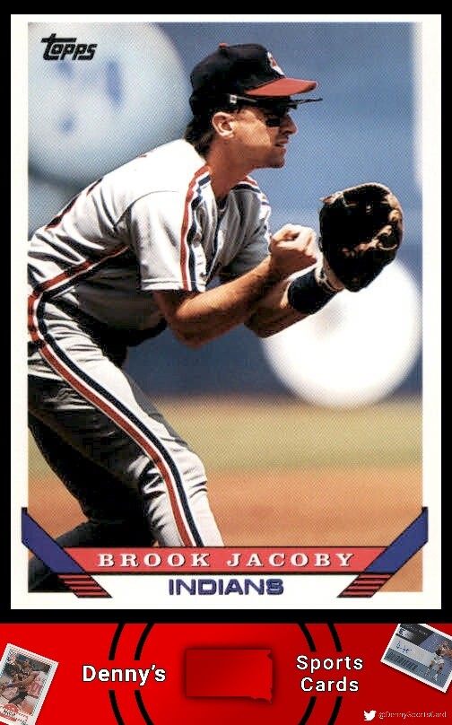 1993 Topps #303 Brook Jacoby Cleveland Indians Baseball Card | eBay