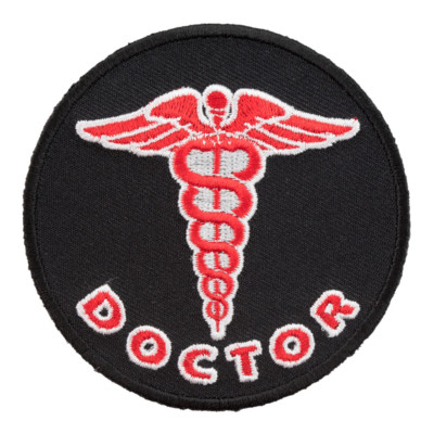 Doctor Caduceus Red Patch, Medical Profession Patches | eBay