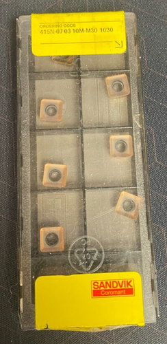 Sandvik Carbide Milling Insert 415N-070310M-M30 Grade 1030 (9pcs) | eBay