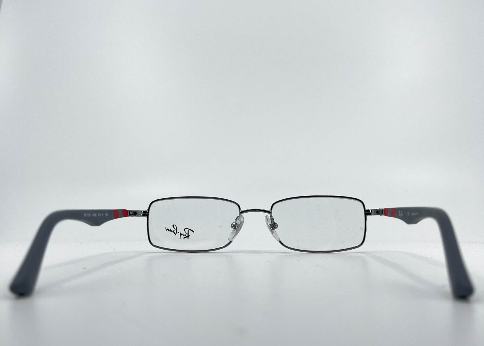Ray-Ban RB1030 4008 Kids Eyeglasses Frames Gray Red Wire Rim 47-16-125 ...