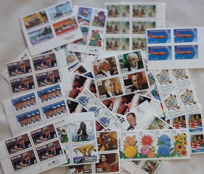 Unused 70 of Multiples & Strips & Singles of 32¢ US Postage Stamps USA ...