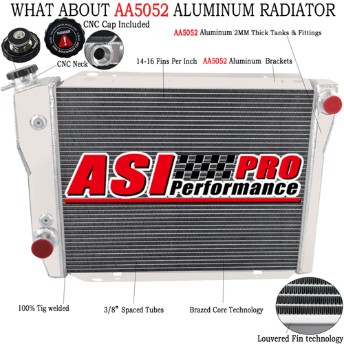 3Rows Aluminum Radiator For Ford Falcon XD XE XF 6cyl V8 AT/MT | eBay ...