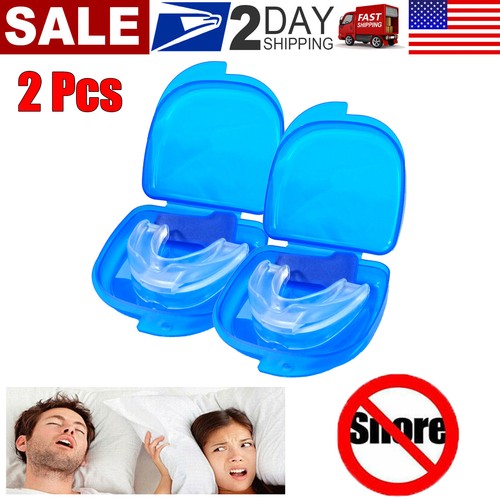 1-4X Stop Snoring Mouthpiece Guard Anti Snore Sleep Bruxism Apnea Teeth ...