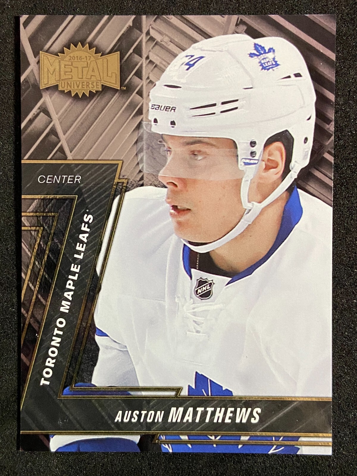 Auston Matthews Rookie Year 2016-17 Fleer Showcase Metal Universe #MU50 ...