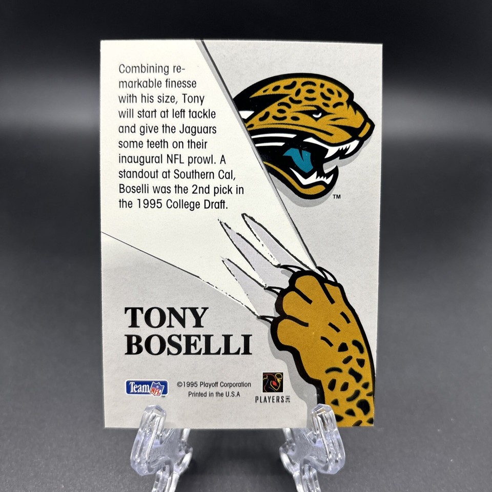 1995 Playoff Tony Boselli Rookie Card NNO R31336 **READ DESCRIPTION ...