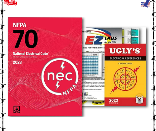 2023 NEC Code Book Paperback NFPA70 + 2023 Ugly's Electrical Reference ...