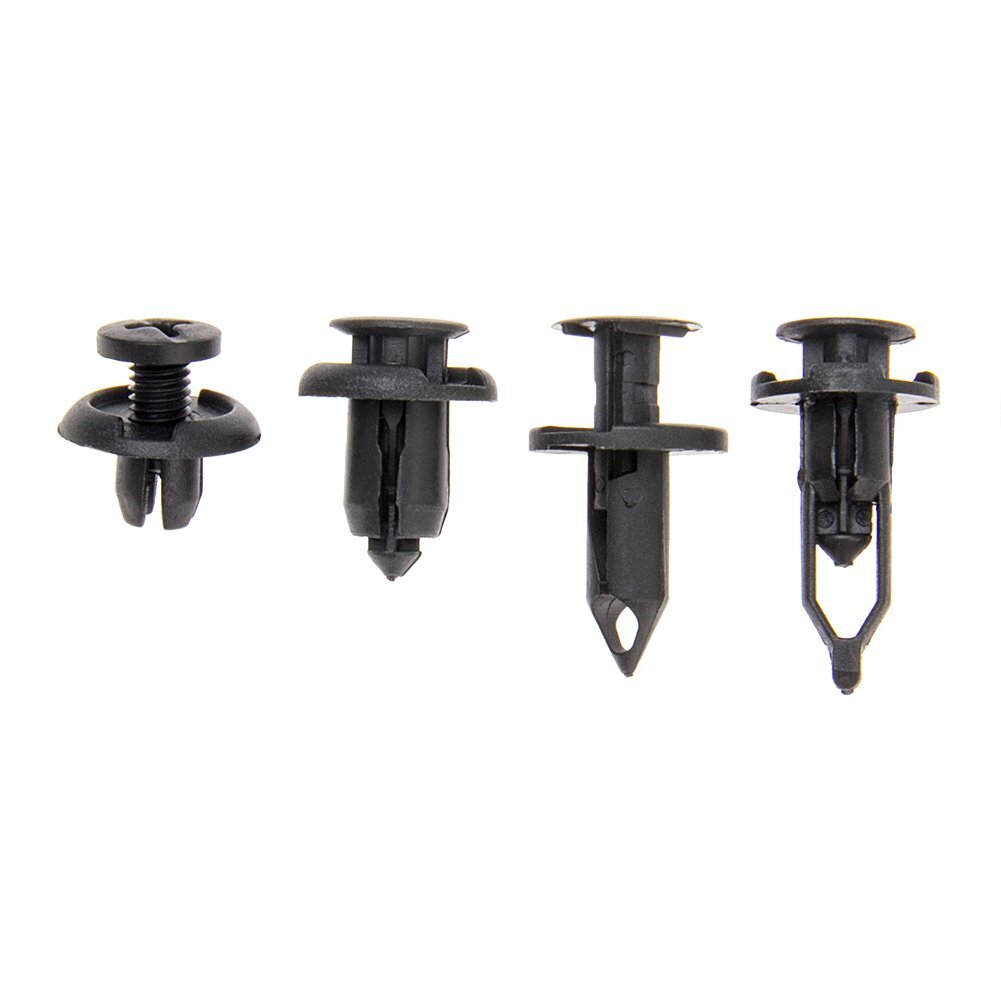 40Pcs Plastic Rivet Fastener Mud Flaps Bumper Fender Push Clips 7.5-8-9 ...