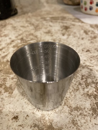 4 STAINLESS STEEL GRADUATED MEDICINE CUPS 2OZ REUSABLE AUTOCLAVABLE ...