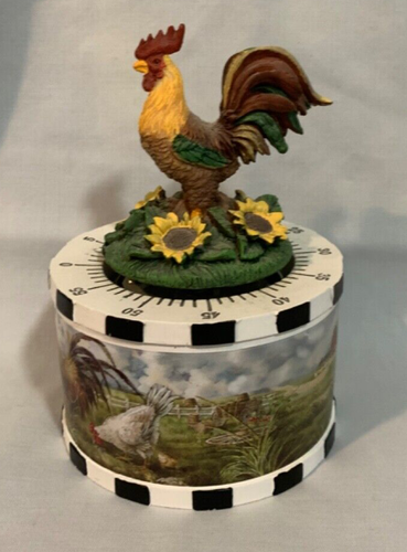 VINTAGE Folk Art Rooster Timer Kitchen Timer by Collections Etc. | eBay