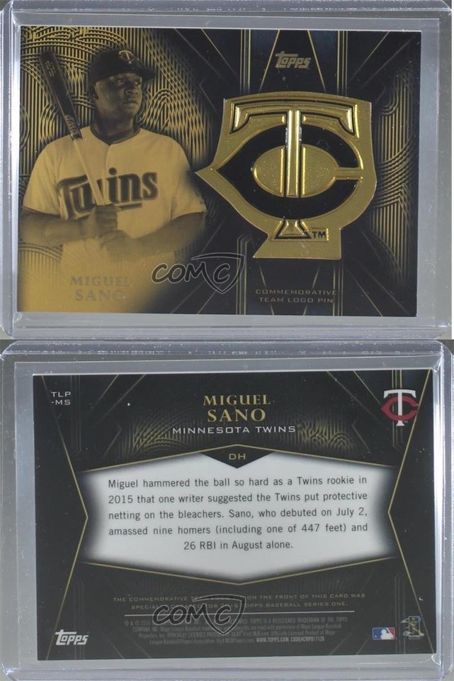 2016 Topps Team Logo Pins Series 1 Miguel Sano #TLP-MS 1z6 | eBay UK