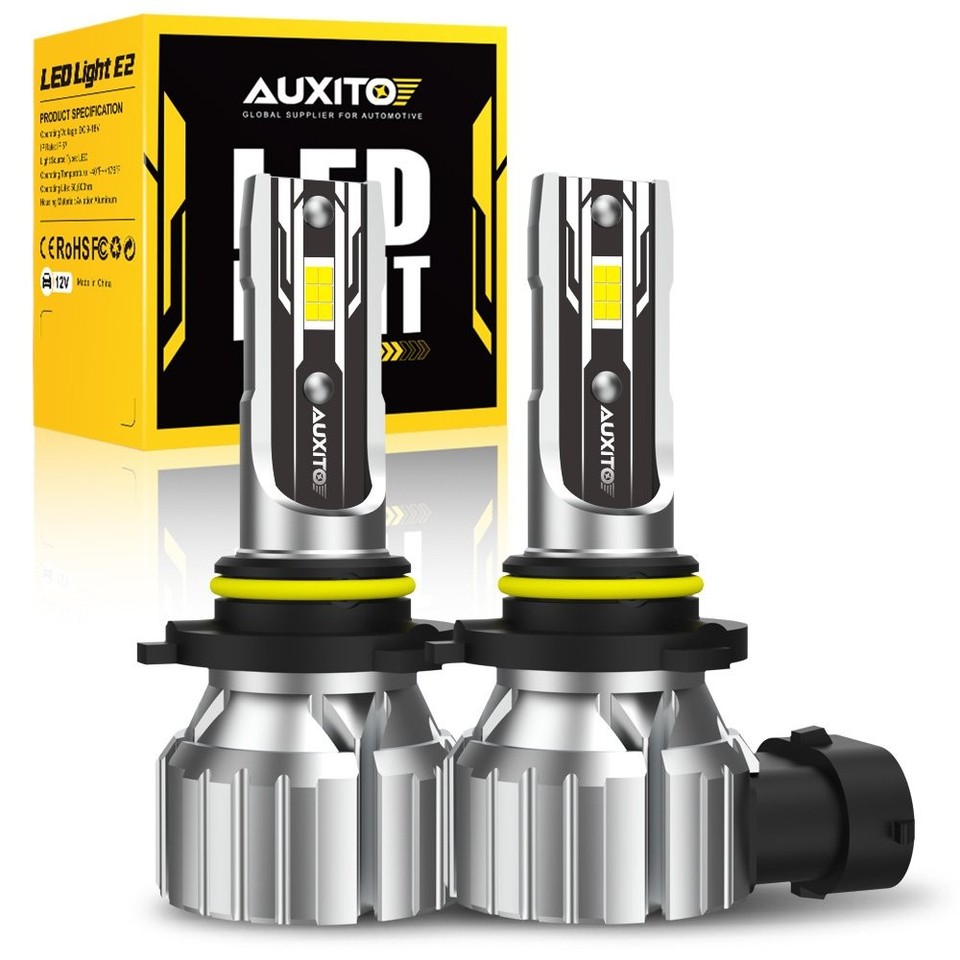 AUXITO 9005 HB3 White LED Headlight Fog / Light Kit High Bulbs Power ...