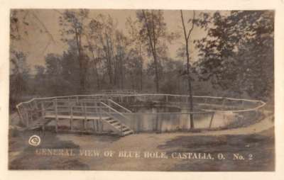 Castalia Ohio Blue Hole Real Photo Antique Postcard K79778 | eBay