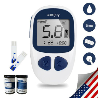 Carejoy Portable Blood Glucose Meter Kit Diabetes Test Sugar Monitor ...