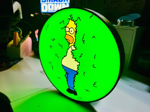 Homer Simpson - Hedge Light - Large round USB Powered Light | eBay