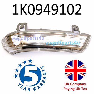 Genuine VW Wing Mirror Indicator Turn Signal Bulb Right Side 1K0949102 ...