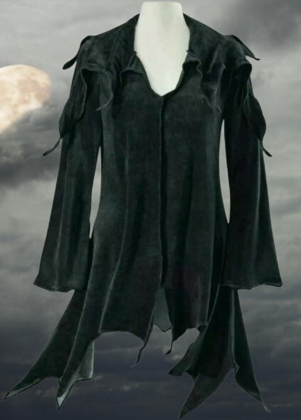 PYRAMID COLLECTION DARKLING VELVET TUNIC GOTHIC RENN FAIRE L | eBay