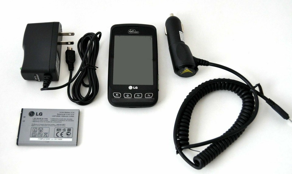 LG Optimus V VM670 Virgin Mobile Wireless Smartphone BLACK Android 3G ...