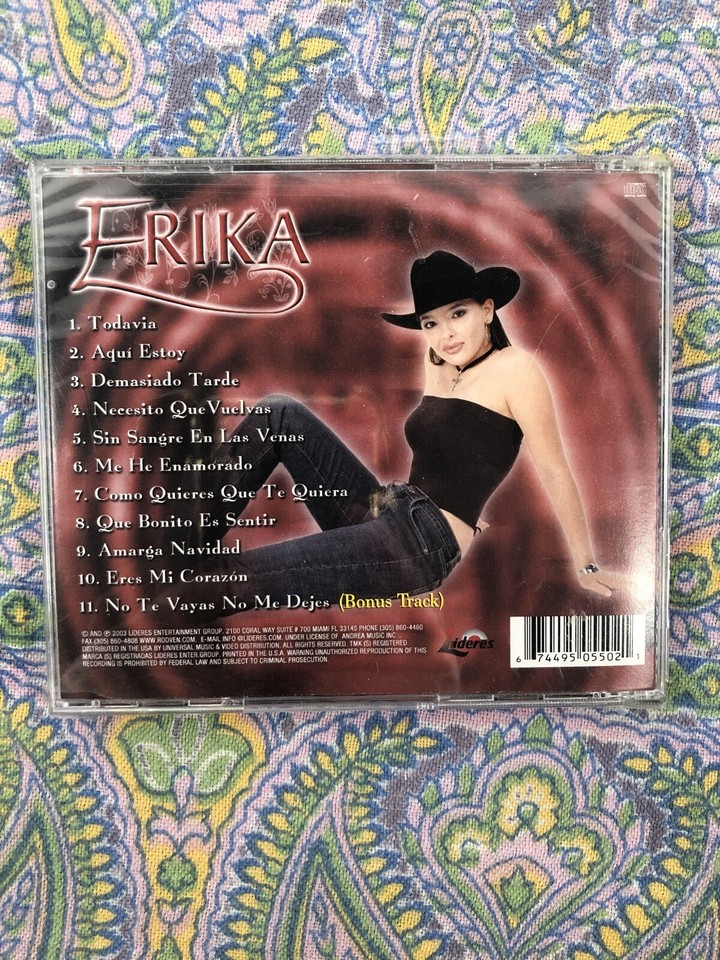 Erika by Erika ~ NEW CD [Spanish,2003,Lideres,lImport] | eBay