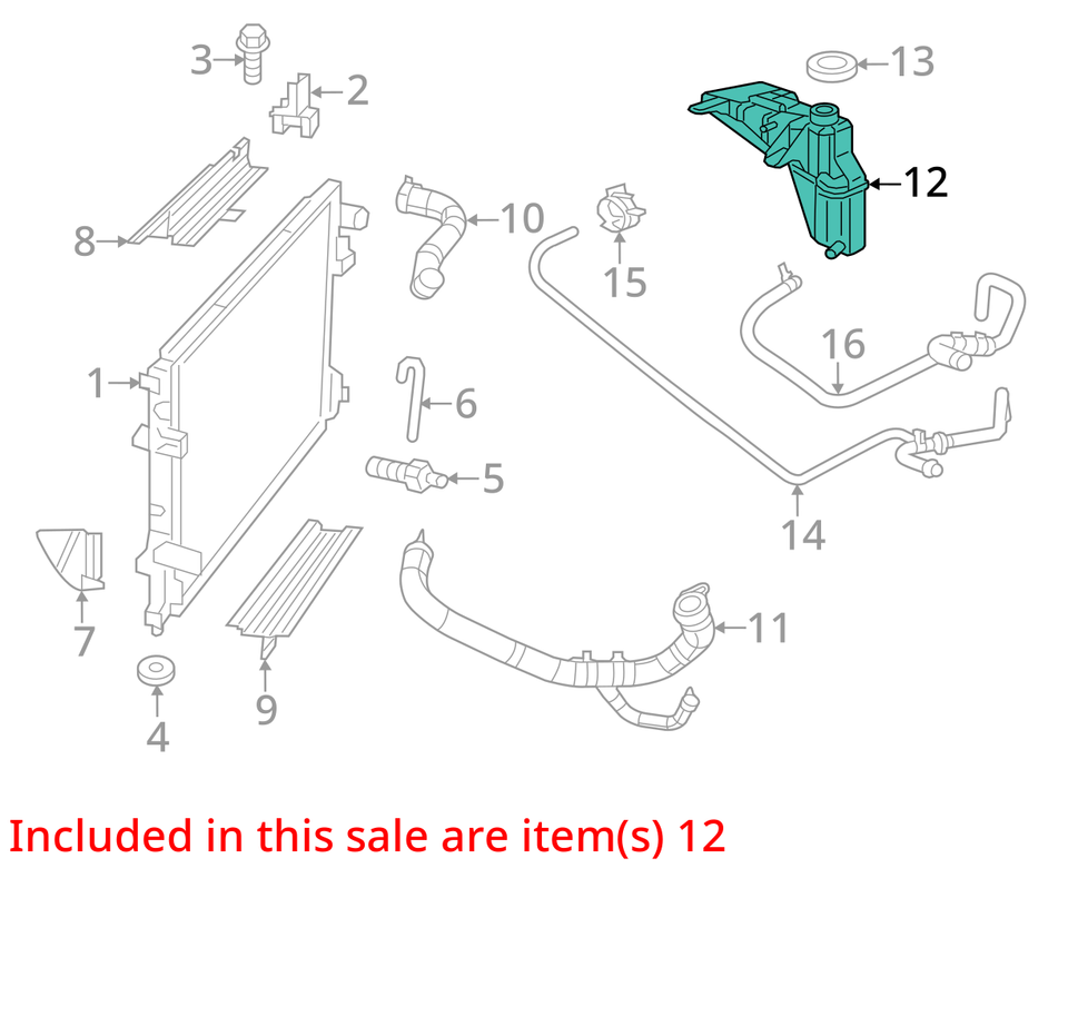 Fits 2011 - 2023 DODGE CHARGER 5.7L Engine Coolant Recovery Bottle ...