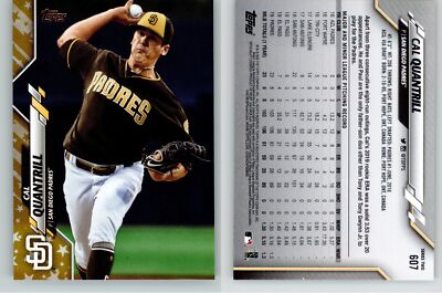 Cal Quantrill 2020 Topps Gold Star #607 San Diego Padres | eBay