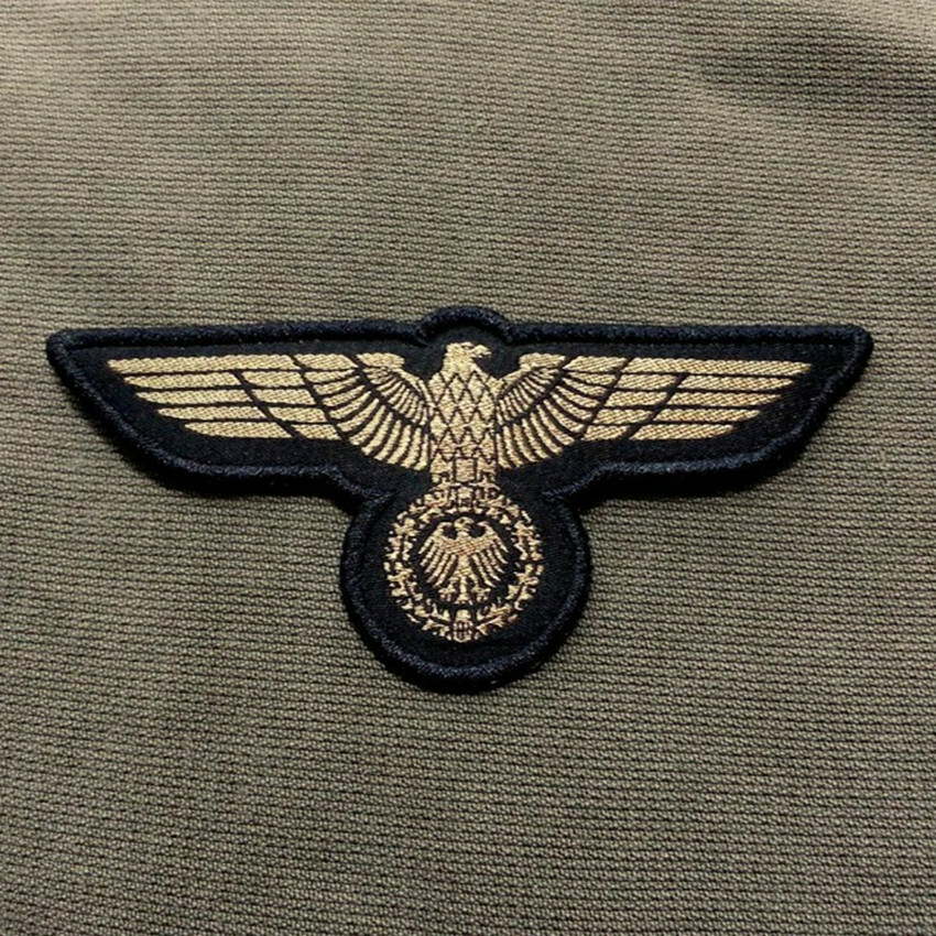 Third Reich Eagle Patch Germany. NSKK Sleeve Eagle Patch W/ RZM Tag