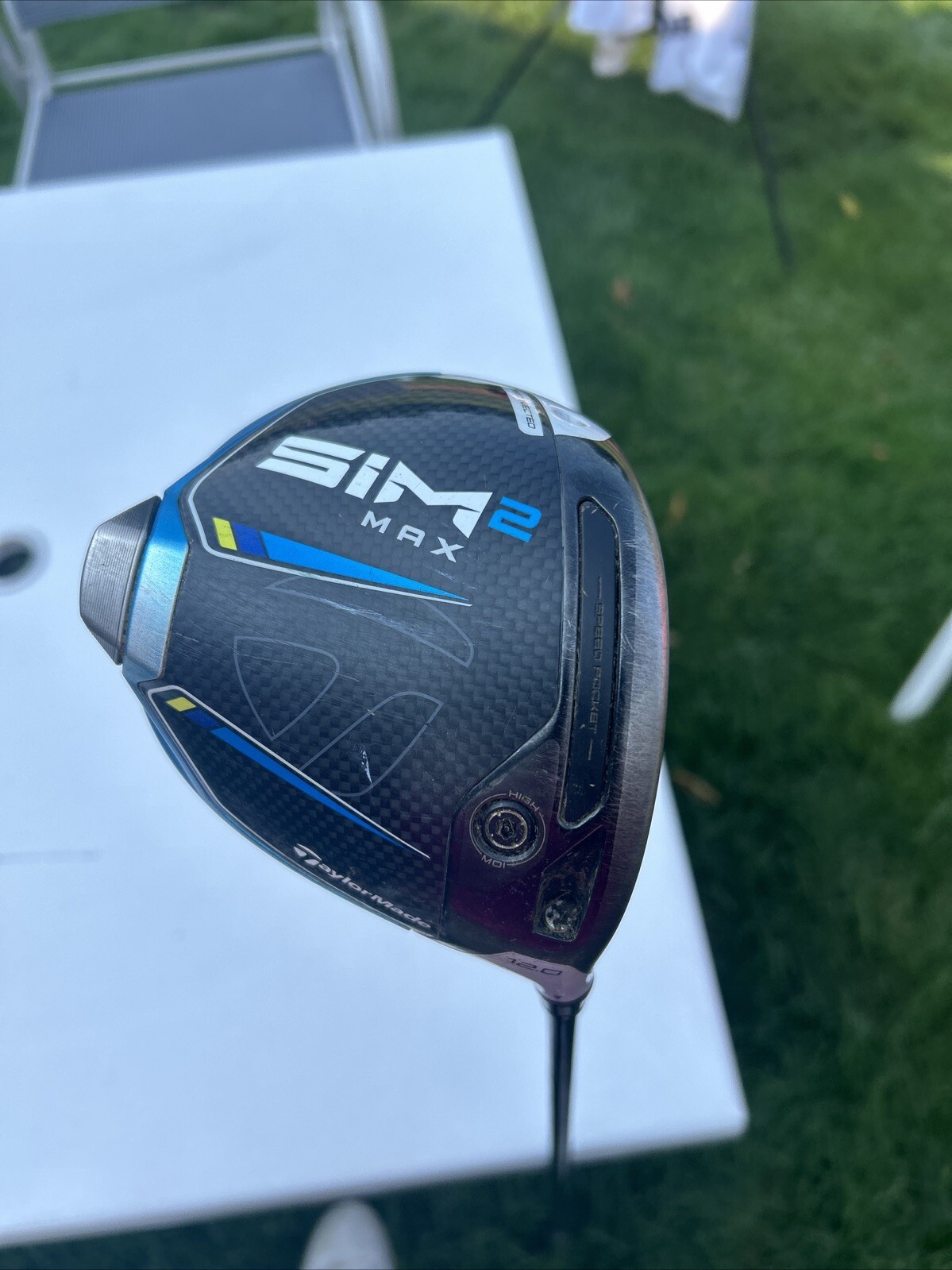 TaylorMade SIM 2 MAX 12° Driver w/Fujikura Ventus Blue High Launch 5-R ...