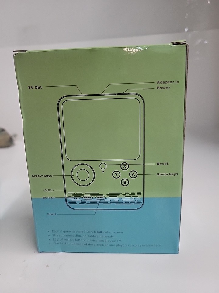 G5 Handheld Game Box Player 500 Retro Games 3" Screen Mario Bros Lot Of ...