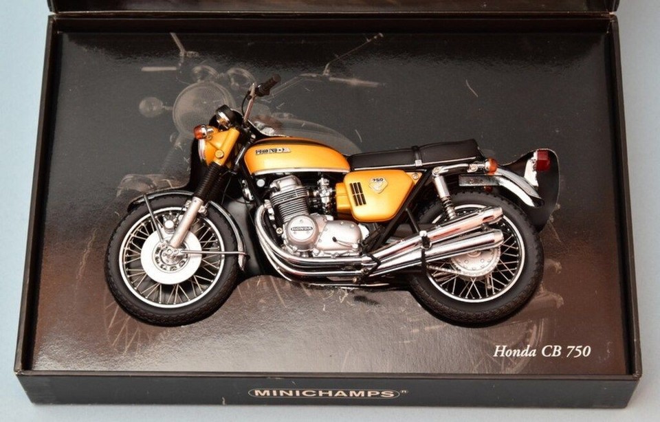 Paul's Model Art 1/12 Minichamps Honda CB750 K0 1968-78 Candy Gold ...