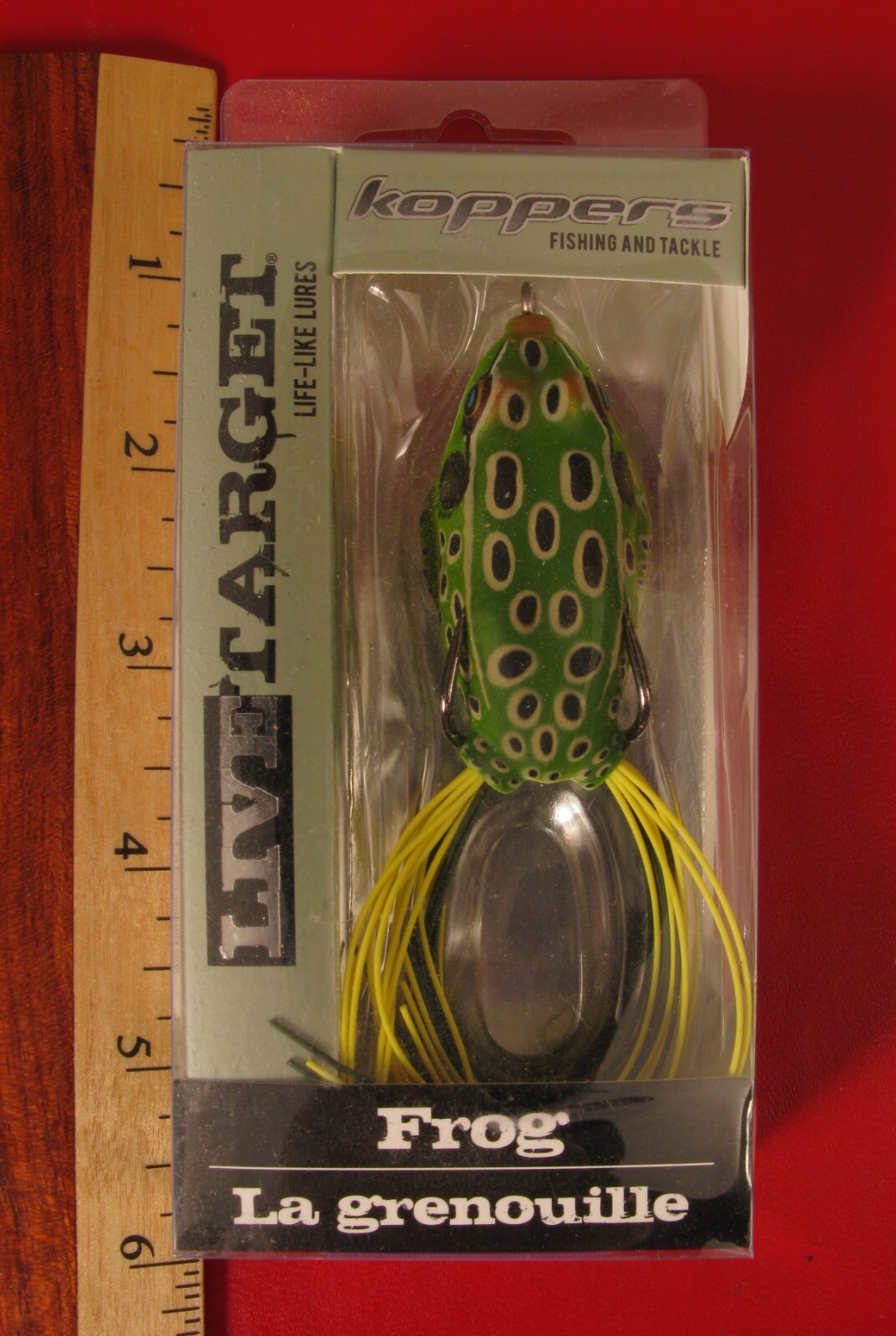 KOPPERS LIVE TARGET FROG La GRENOUILLE FISHING LURE CATCH A LUNKER BASS ...