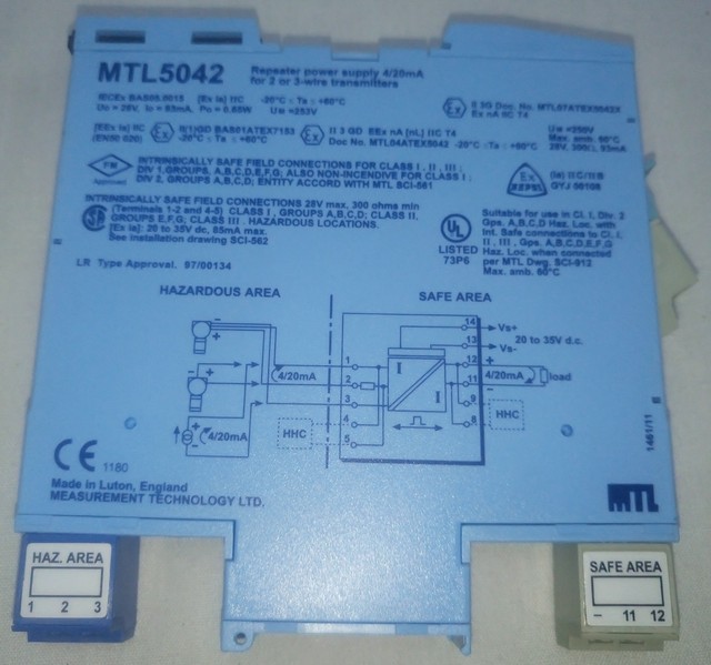 MTL Surge Protector Barrier Mtl5042 Isolating Interface Unit for sale ...
