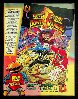 Mighty Morphin Power Rangers Hamilton Comics 1994 Print Magazine Ad ...