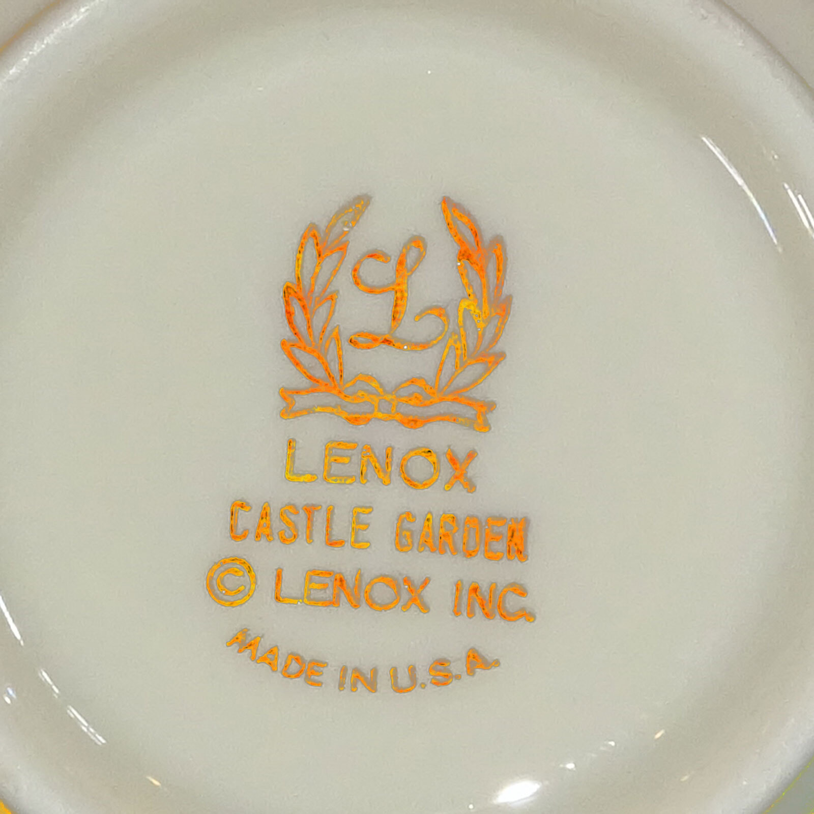 RARE! LENOX CHINA DIMENSION COLLECTION CASTLE GARDEN 5 PIECE PLACE ...