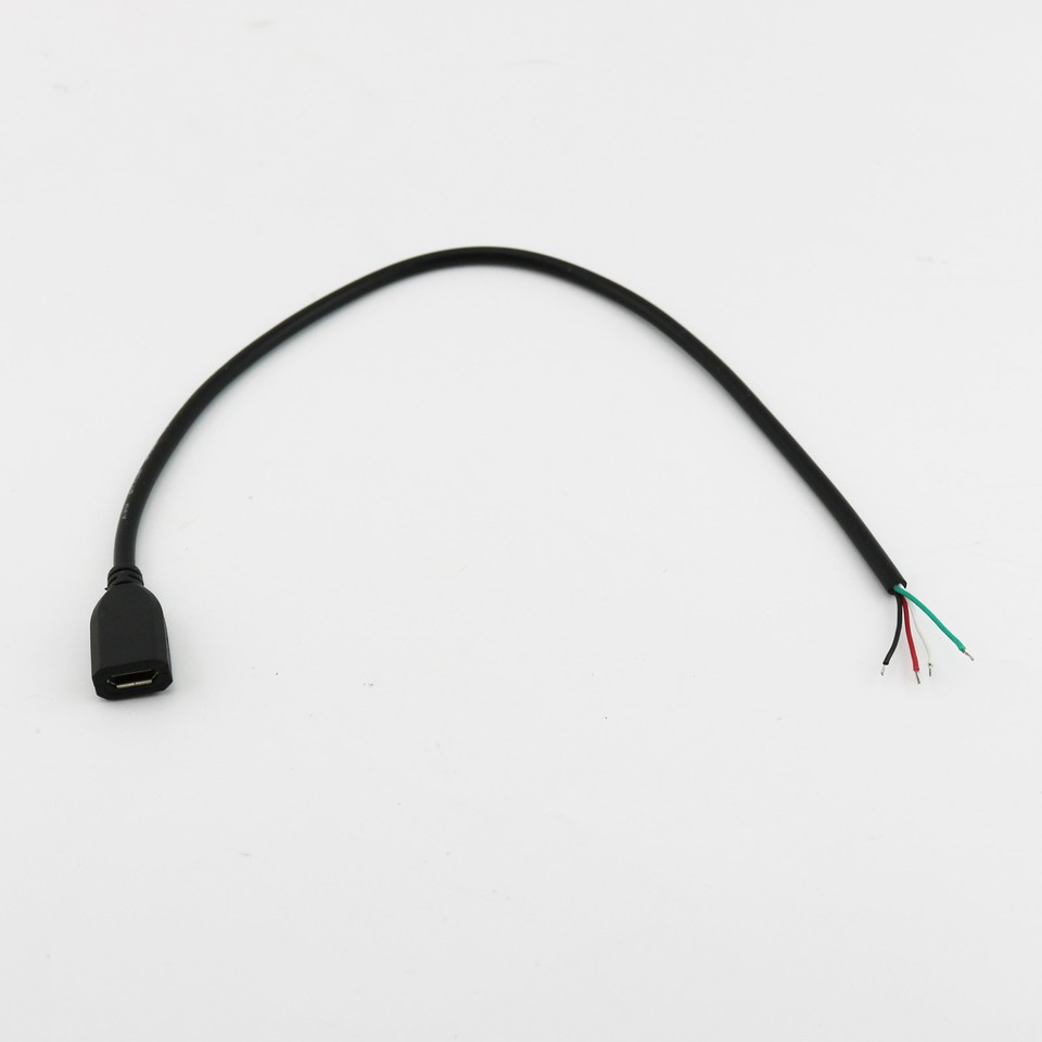 1pc Micro USB 5 Pin Female to 4 Pin 4 Wire Data Charge Cable Cord ...