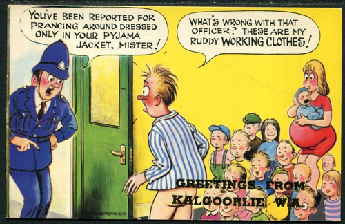 BAMFORTH & Co P/card Comic Series No. 354 Unused O/P Greetings from ...