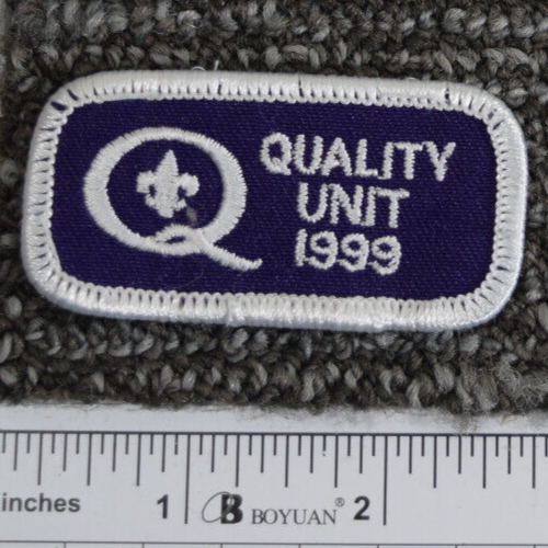 1999 Boy Scout Quality Troop Purple Silver Uniform Sleeve Shirt Patch ...