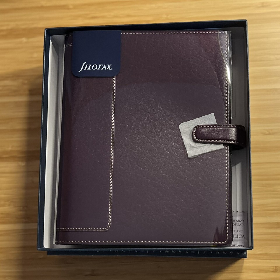Filofax A5 Holborn Purple Organiser, Leather - New / Boxed | eBay