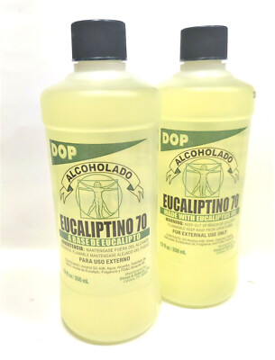 Alcoholado EUCALIPtTINO 70 2-12oz Eucaliptus Oil Aroma Puerto Rico Home ...